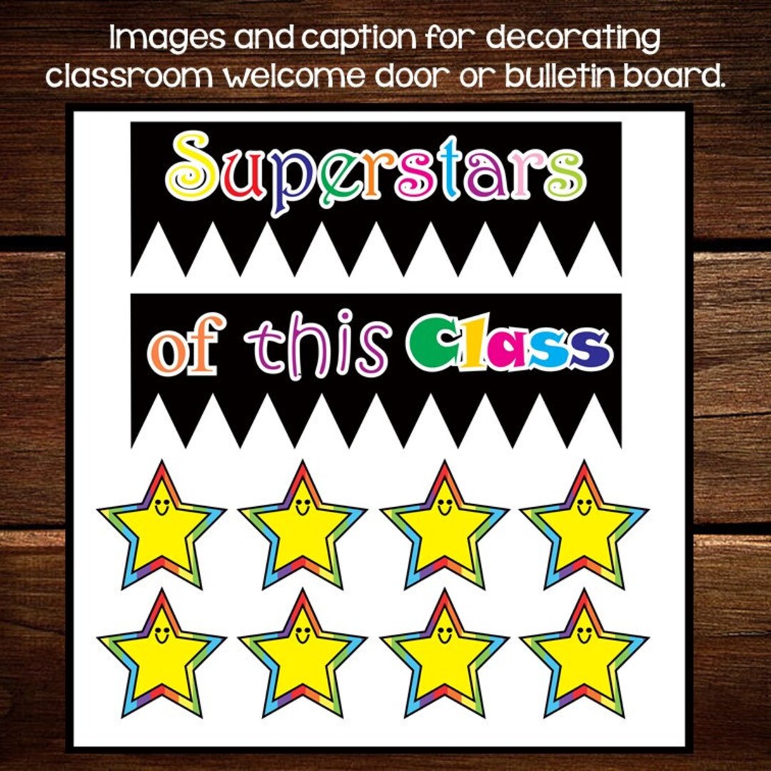 Printable bulletin board display kit Classroom bulletin board - Etsy ...