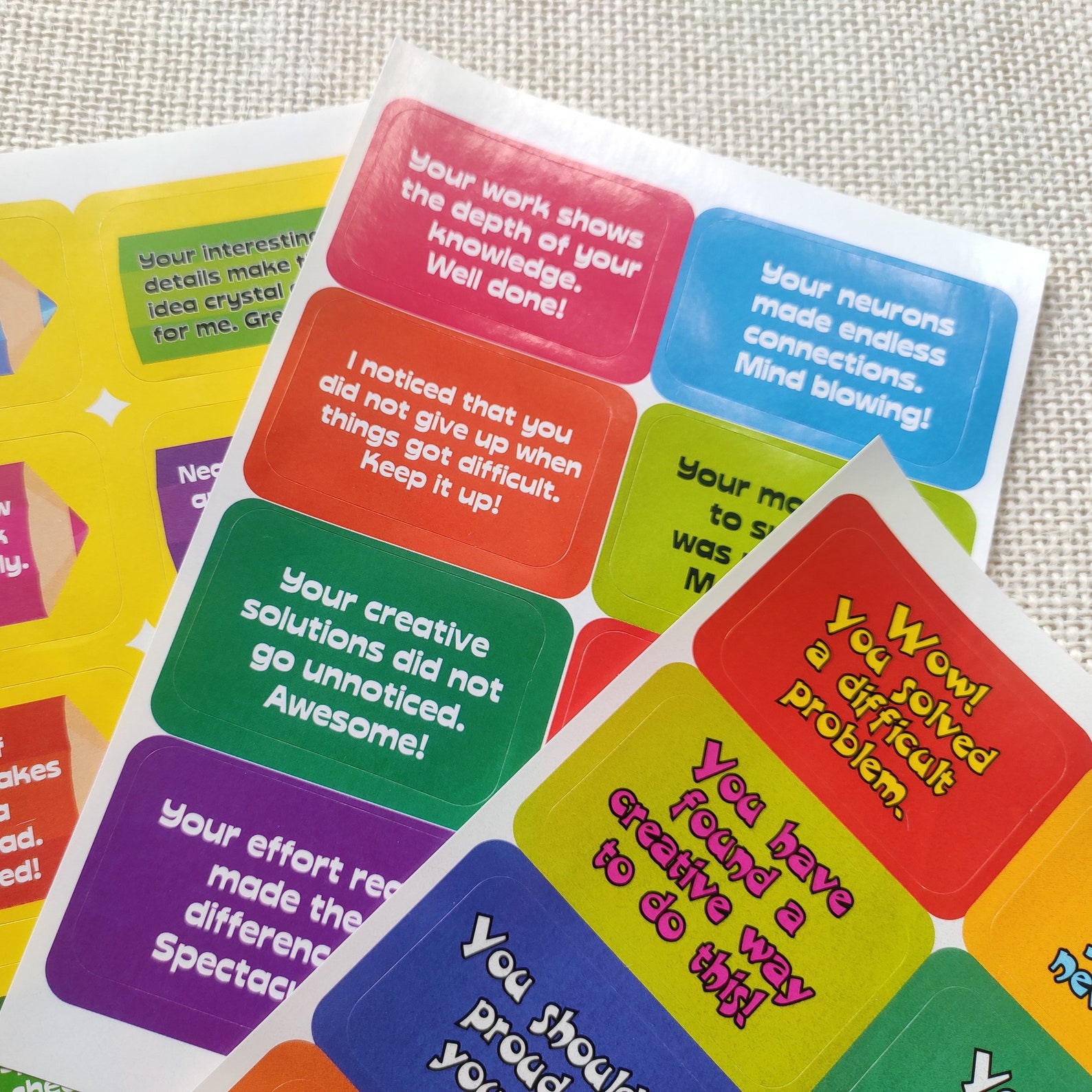 Feedback stickers teacher stickers teacher feedback grading | Etsy