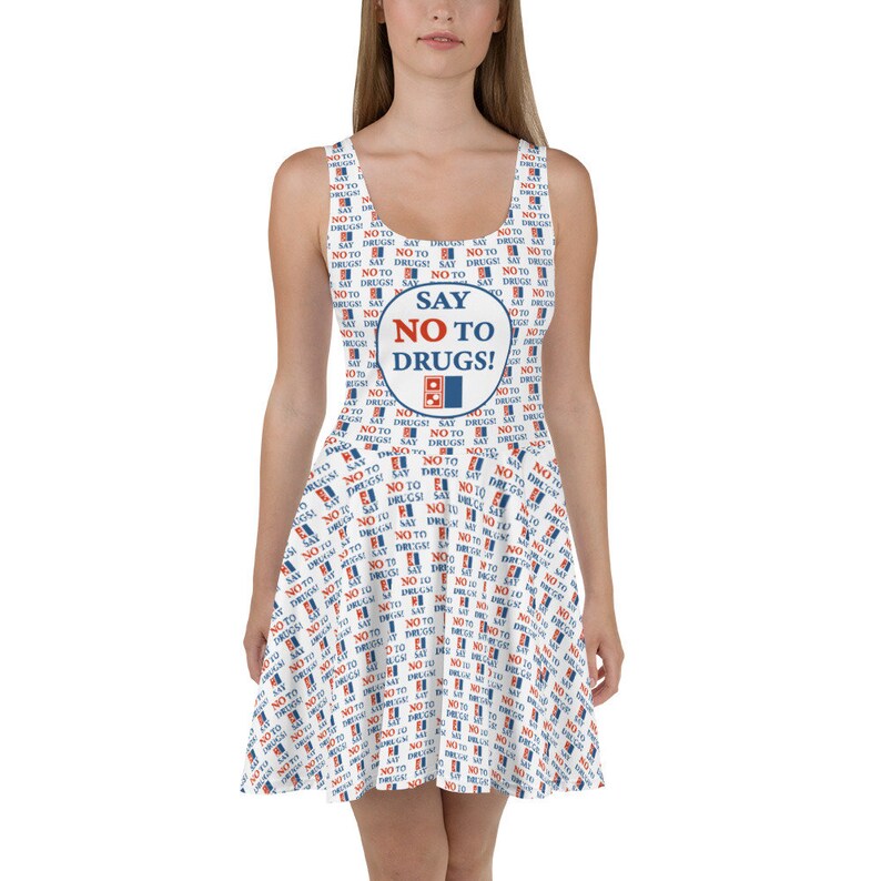 Say NO to Drugs Skater Dress 80's Inspired Skater Dress - Etsy