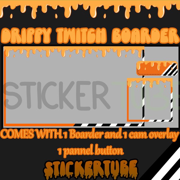 Trippy Twitch Overlay - Etsy