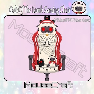 Cult of the Lamb Gaming Chair | Horror Fan Art | Vtuber-pngtuber Assest ...