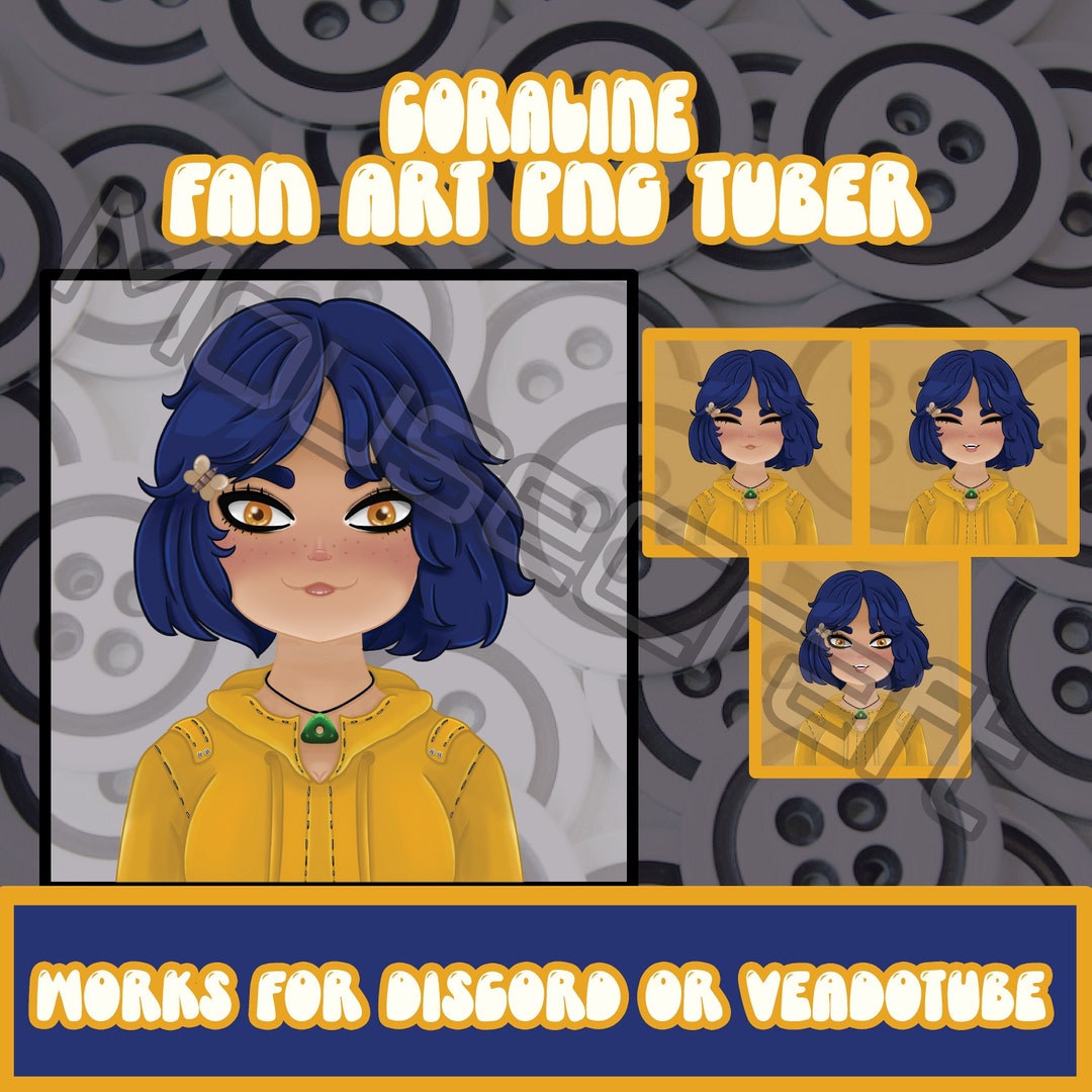 Coraline | Fan Art | Premade PNG Tuber | Veadotube | Discord | Twitch ...