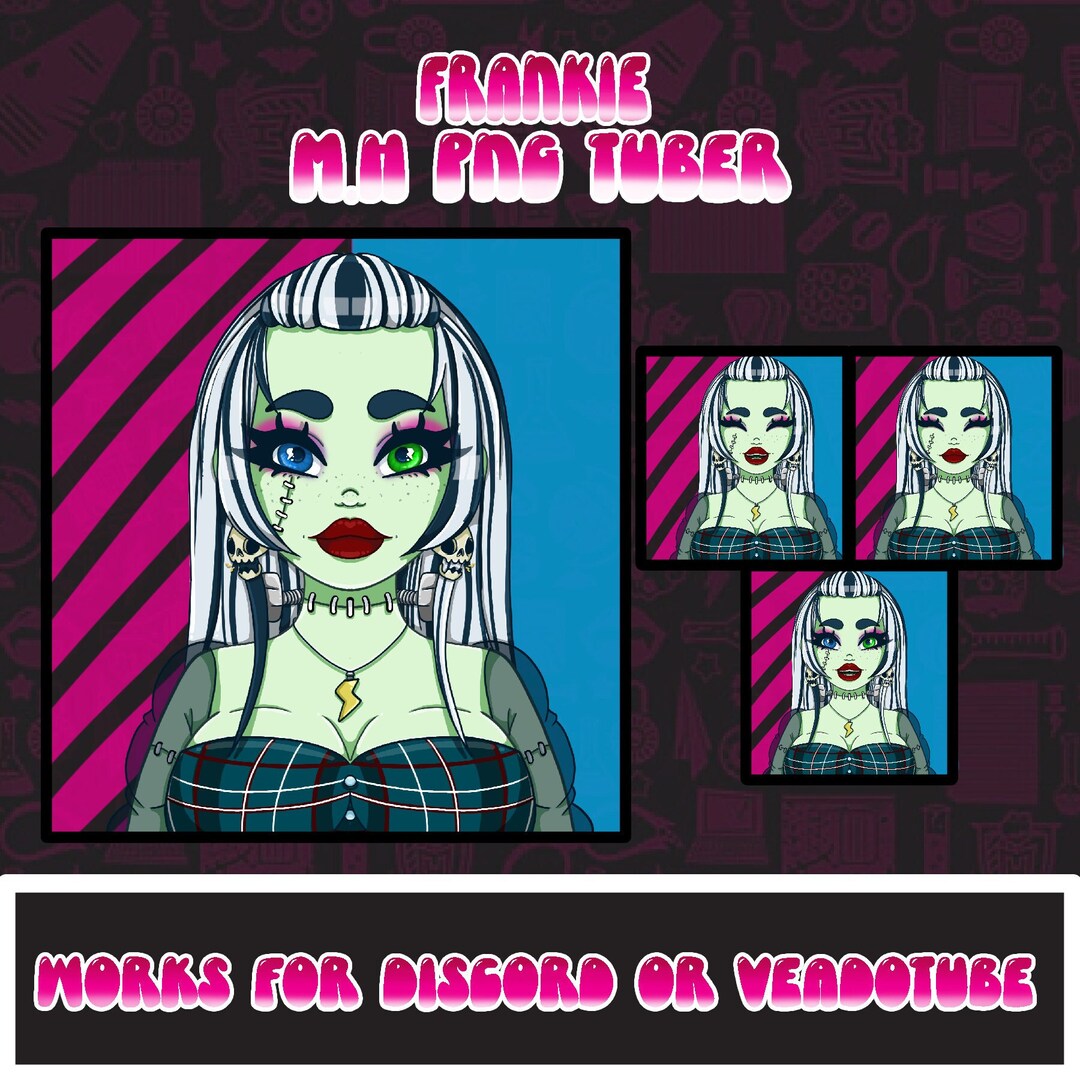 Frankie Monster Girl | Premade PNG Tuber | Veadotube | Discord | Twitch ...