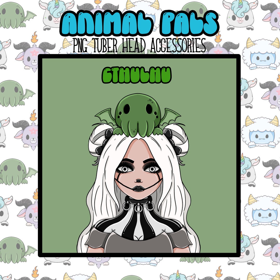 Cthulhu | Mythical Animal Pals | PNG Tuber Accessories | Twitch Assets ...