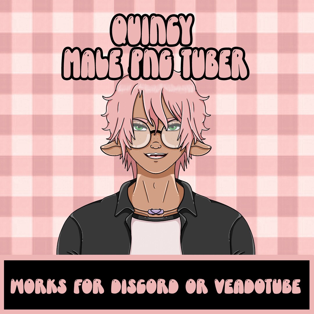 Cute Guy Quincy | Premade Male PNG Tuber | Veadotube | Discord | Twitch ...