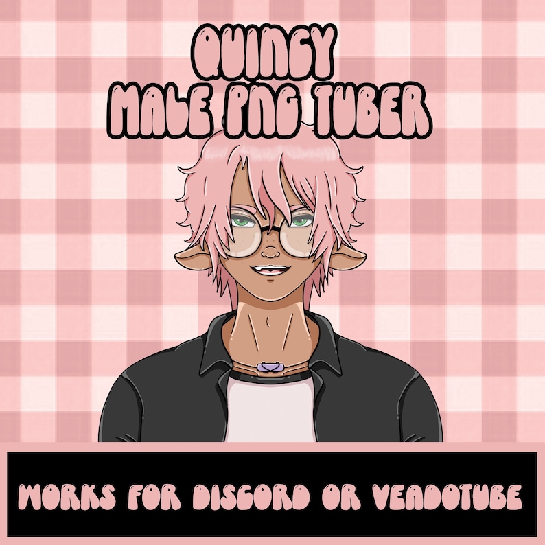 Cute Guy Quincy | Premade Male PNG Tuber | Veadotube | Discord | Twitch ...