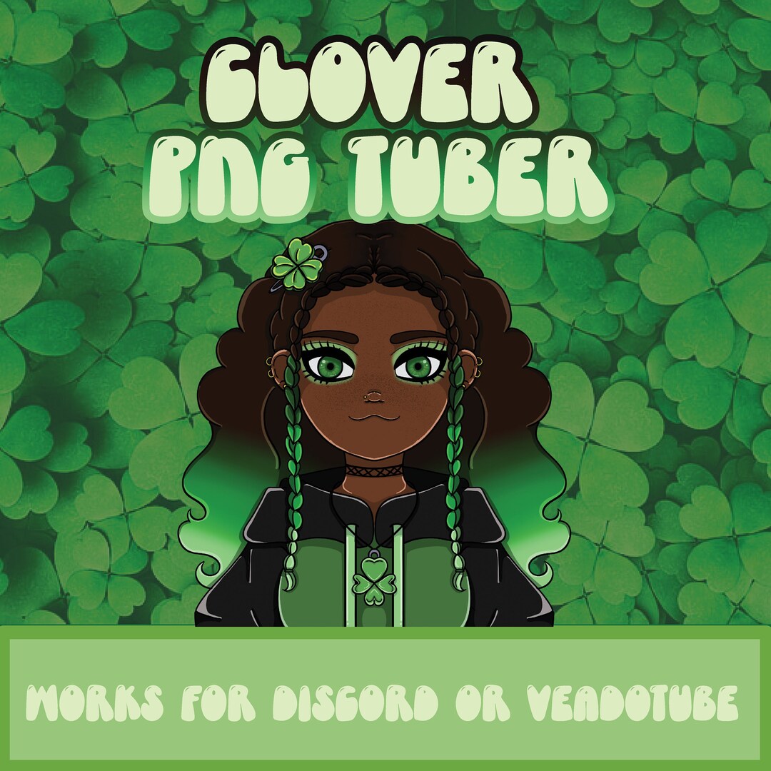 Cute Girl "clover" | Premade PNG Tuber | Veadotube | Discord | Twitch ...