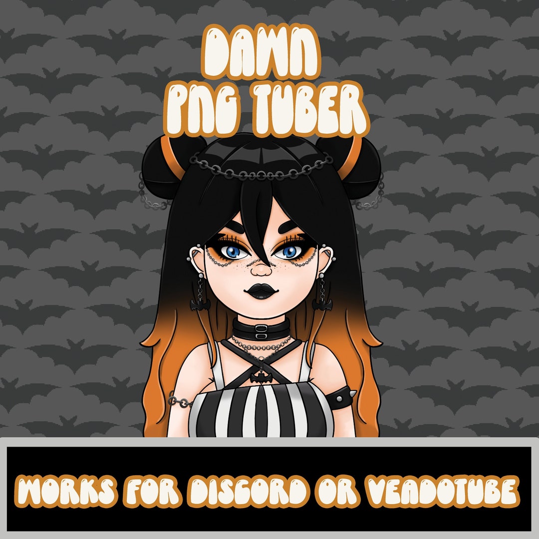 Cute Goth Girl "dawn" | Premade PNG Tuber | Veadotube | Discord ...