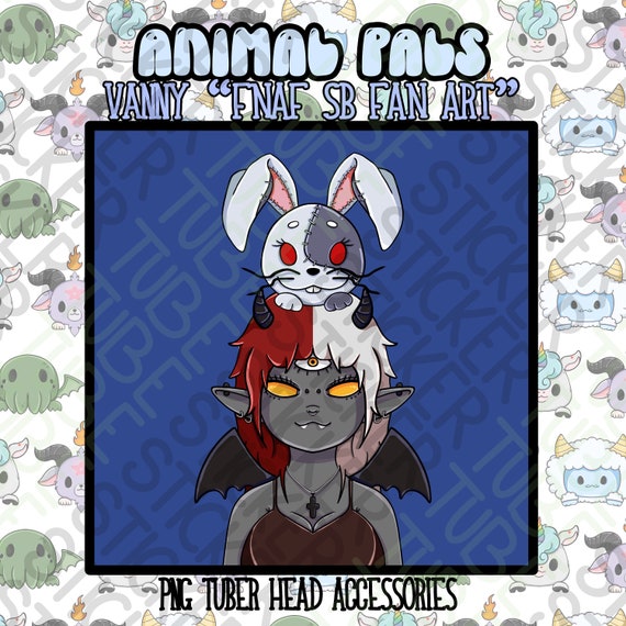 Vanny Cute Animal Pals FNAF SB Fan Art PNG Tuber - Etsy Canada