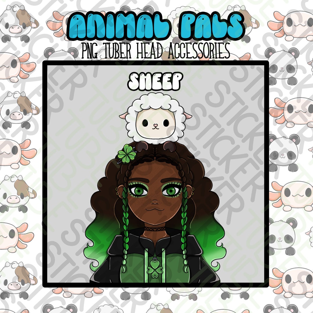 Sheep | Cute Animal Pals | PNG Tuber Accessories | Twitch Assets - Etsy