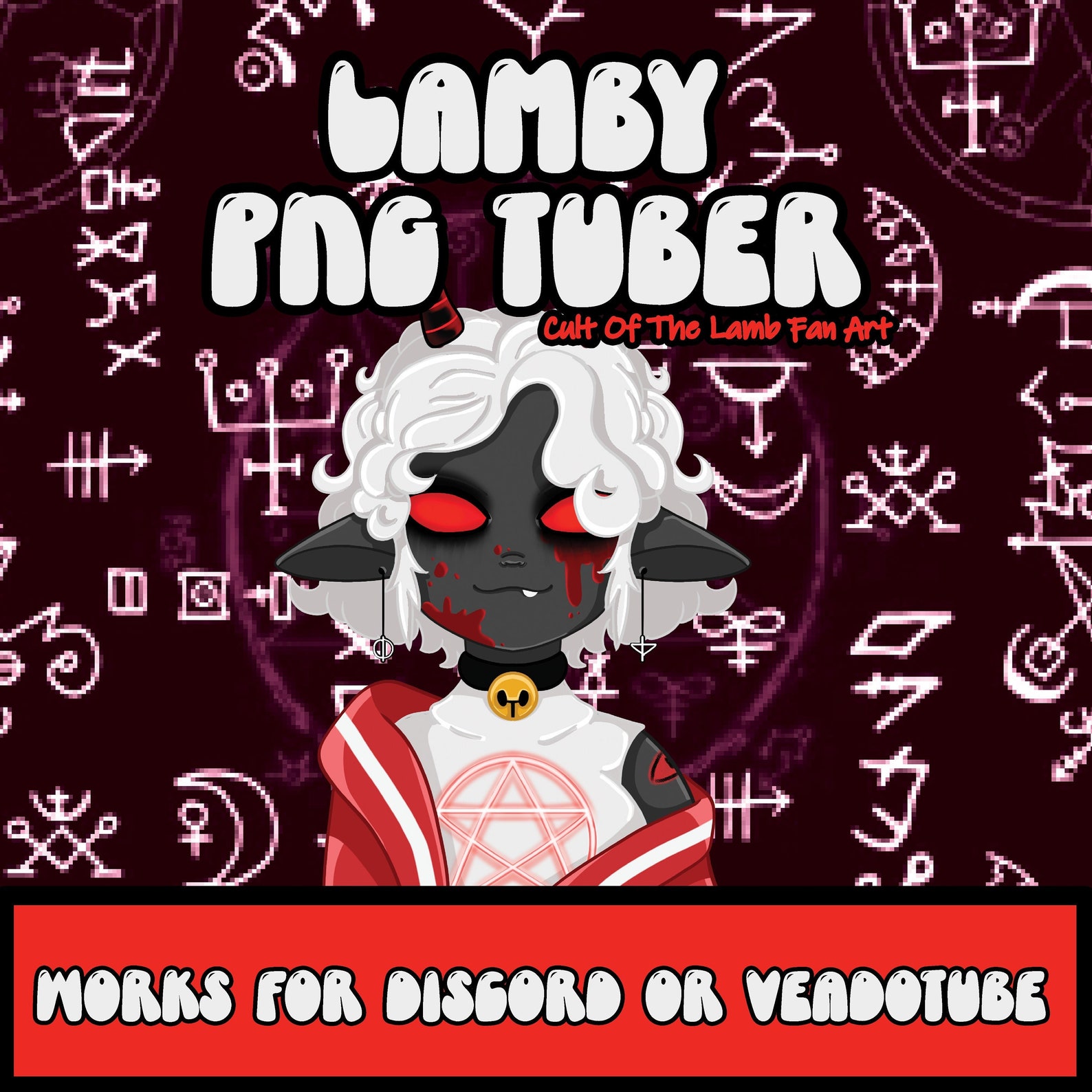 Human Girl lamby Cult of the Lamb Fan Art - Etsy