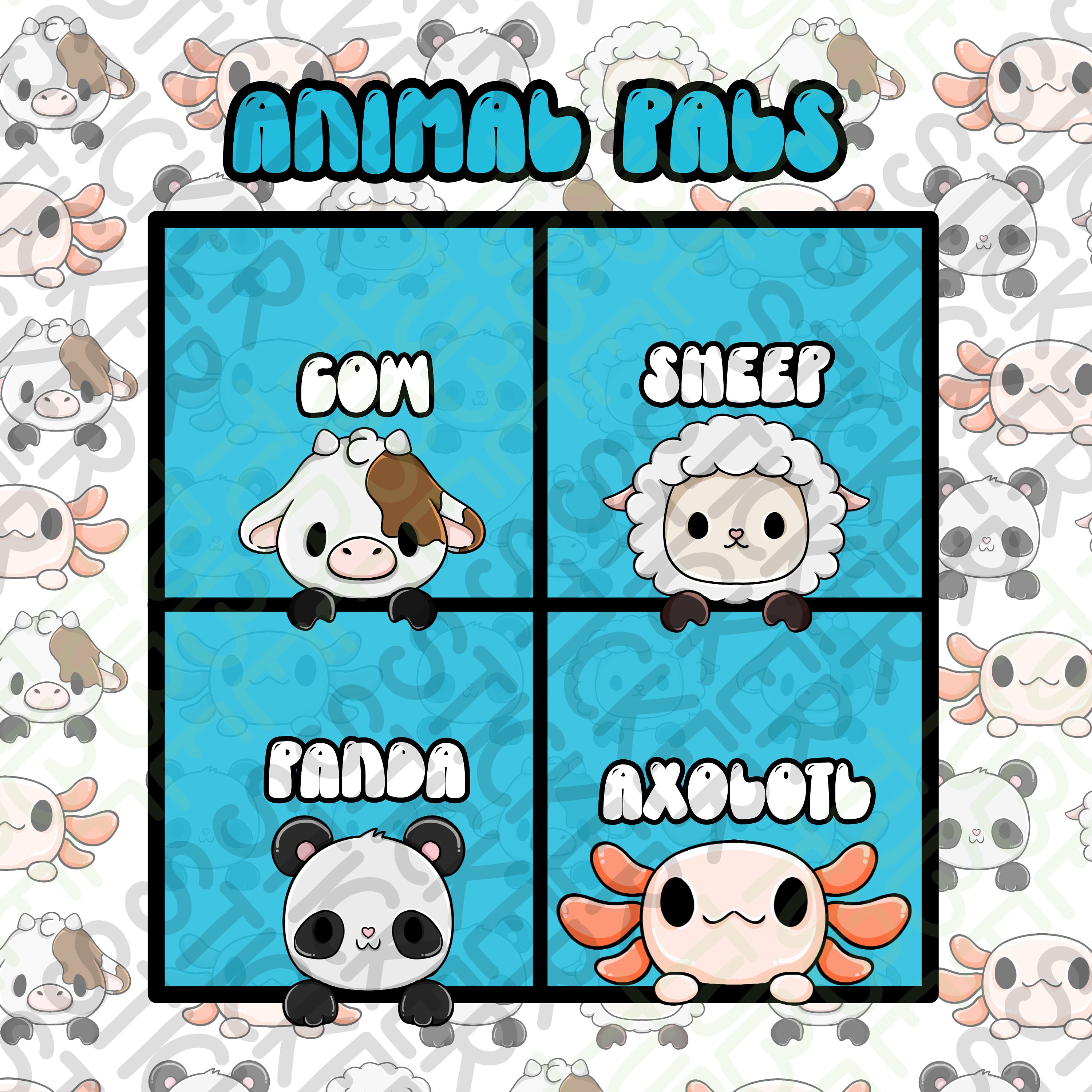 Vanny Cute Animal Pals FNAF SB Fan Art PNG Tuber - Etsy UK