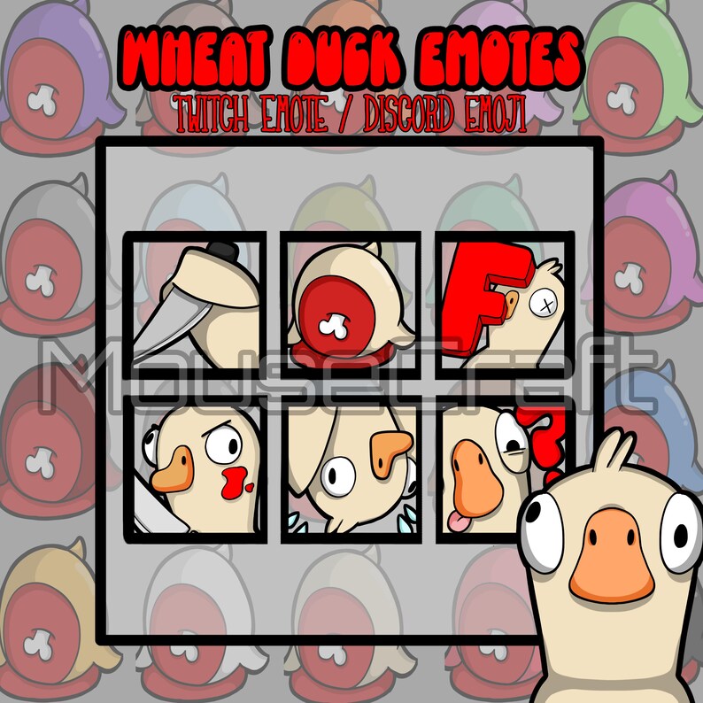 Wheat Duck Emotes/emojis | Goose Goose Duck | Discord | Twitch - Etsy
