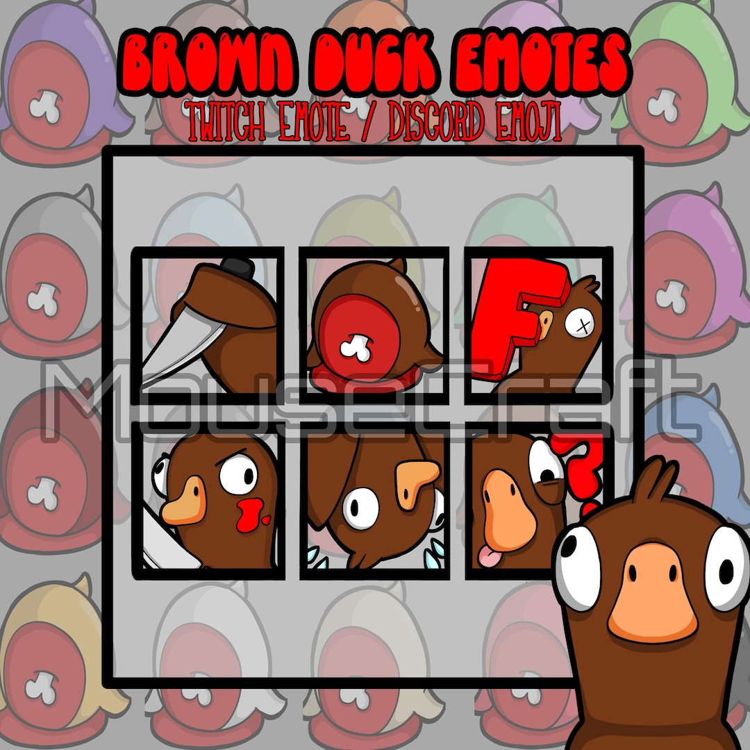 Brown Duck Emotes/emojis | Goose Goose Duck | Discord | Twitch - Etsy