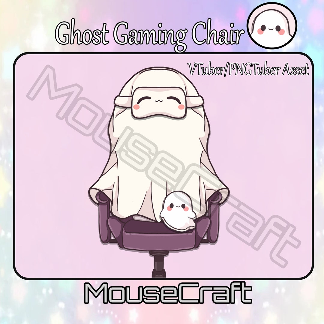 Ghost Gaming Chair | Halloween Collection | Vtuber-pngtuber Assest ...