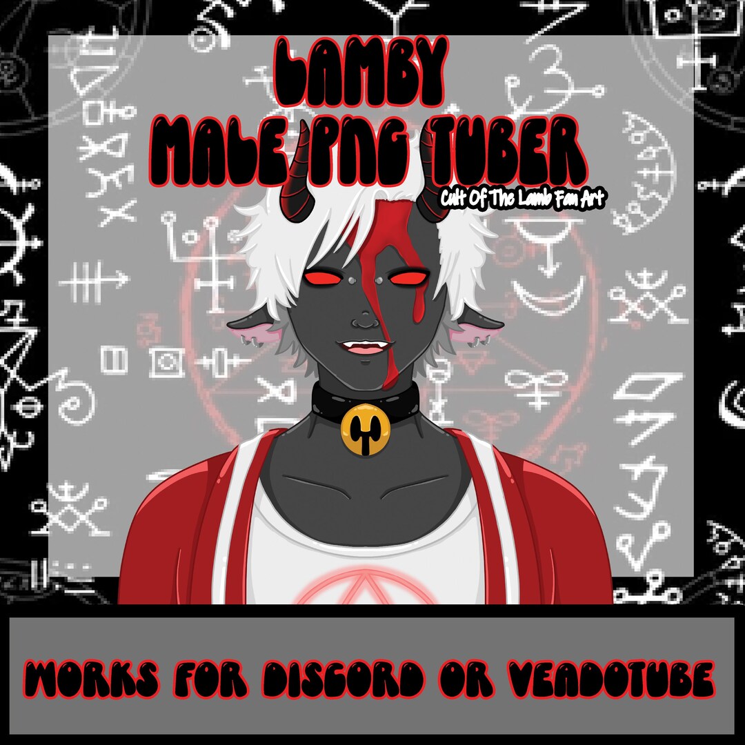 Human Male "lamby" | Cult of the Lamb Fan Art | Premade PNG Tuber ...