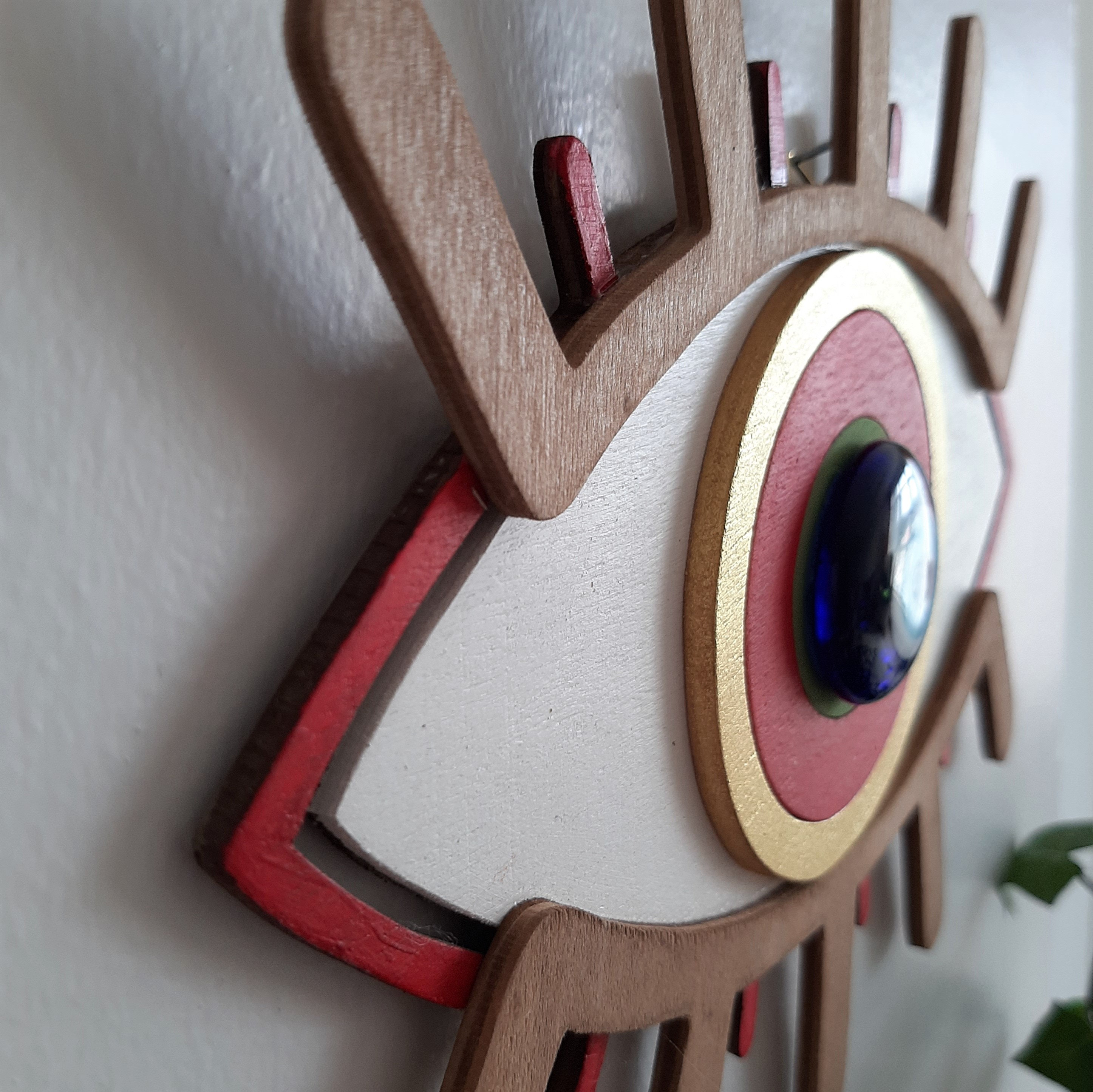 Wooden Evil Eye Wall Hanging All Seeing Eye Wall Decor Third - Etsy