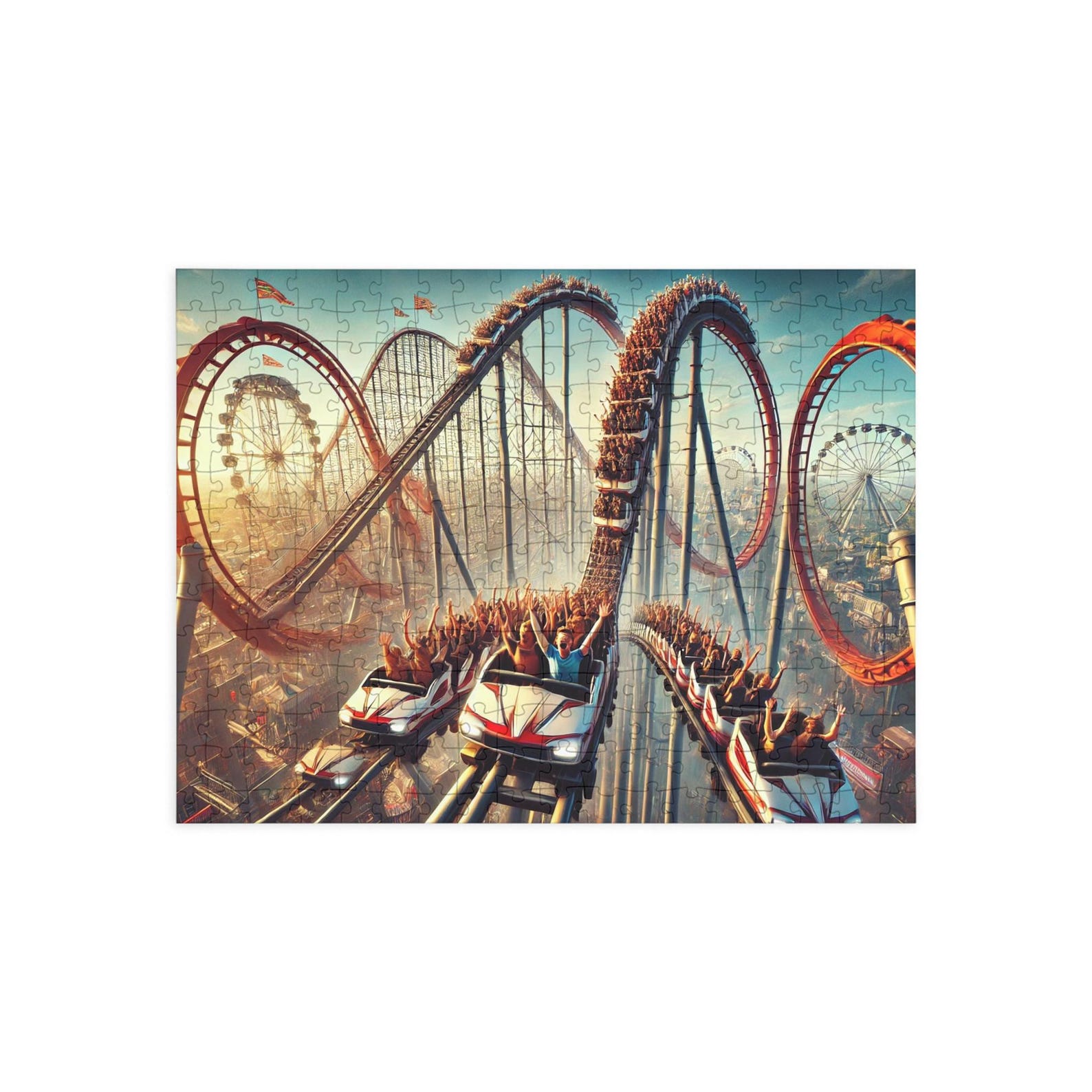 Epic Roller Coaster Puzzle (96, 252, 500, 1000-piece) - Etsy
