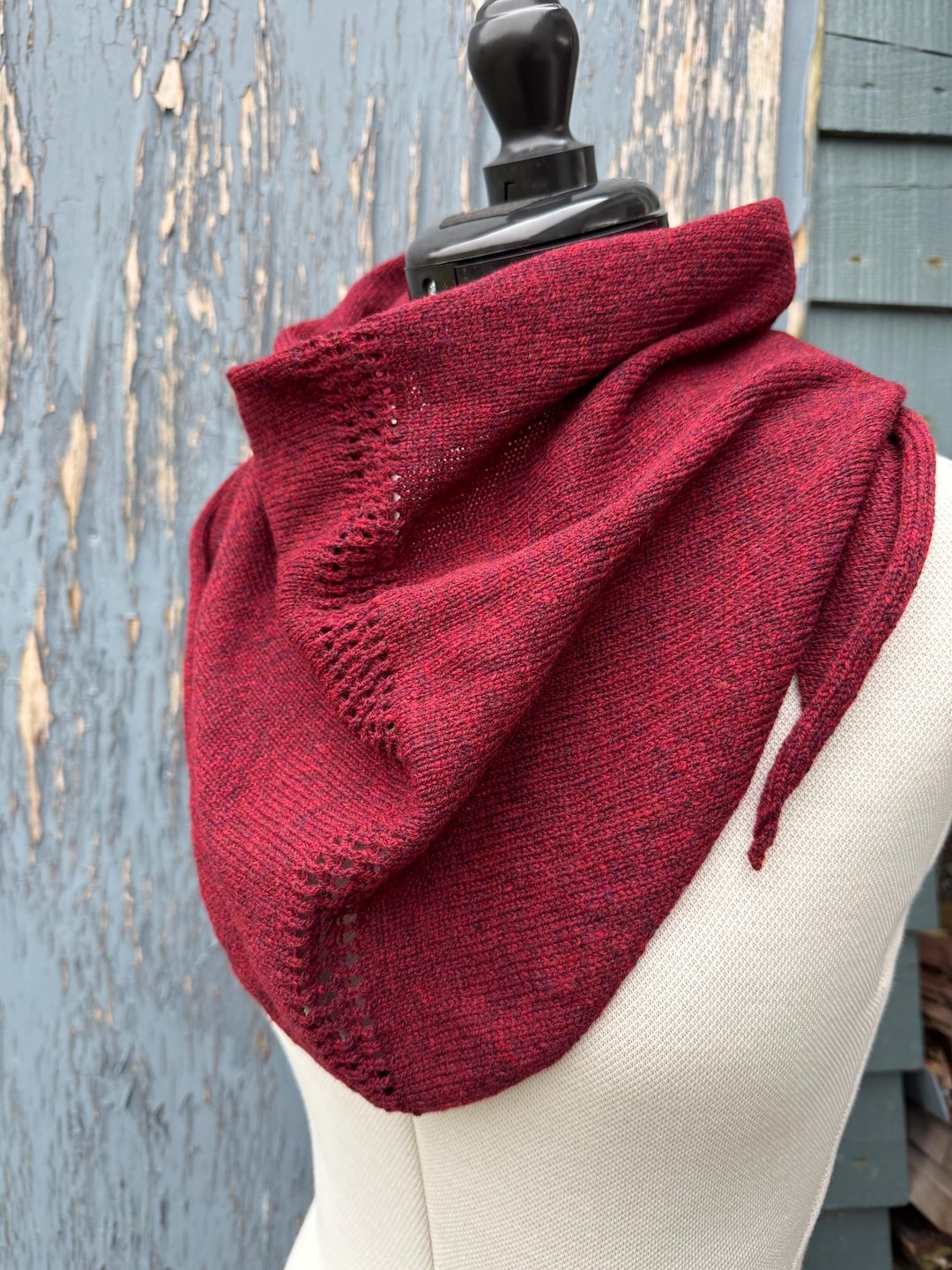 Shoal Shawl - Lambswool Triangle Scarf - Soft Small Shawl - Pure Wool ...