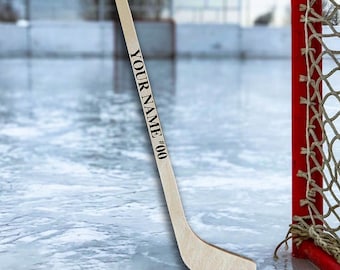 Custom Engraved 18 Mini Wooden Hockey Sticks - Etsy