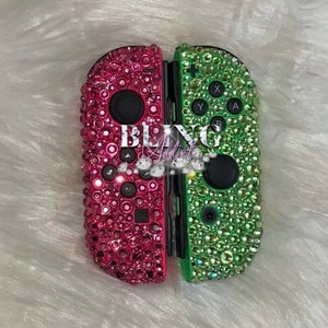 Crystal Nintendo Switch Beddazled Custom Joy-con Controllers - Etsy