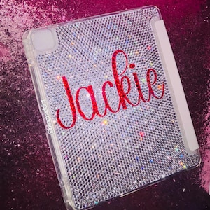 Custom Crystal Bedazzled iPad Case: Sparkly Bling Protective Cover - Etsy