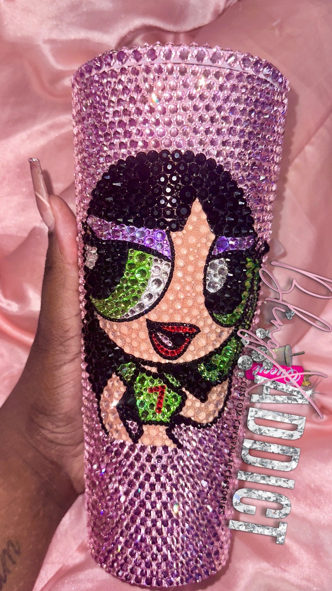 Power Puff Bae Crystal Bling Custom 24oz Starbucks Rhinestone Tumbler Cup - Etsy