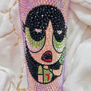 Power Puff Bae Crystal Bling Custom 24oz Starbucks Rhinestone Tumbler Cup - Etsy