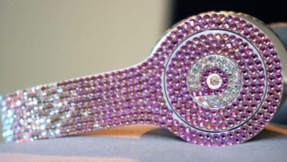 Custom Swarovski Crystal Beats by Dre Headphones | Bedazzled Solo Pro ...