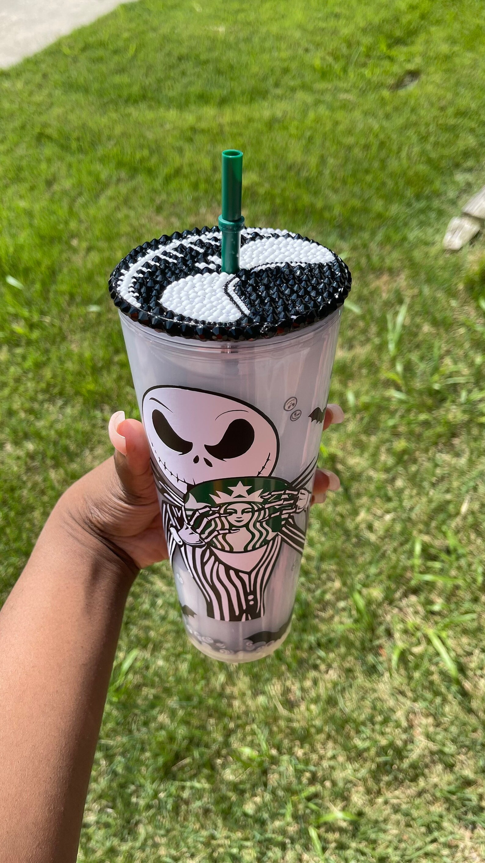 Halloween Bae Customized Spooky Snow Globe Starbucks Tumbler - Etsy