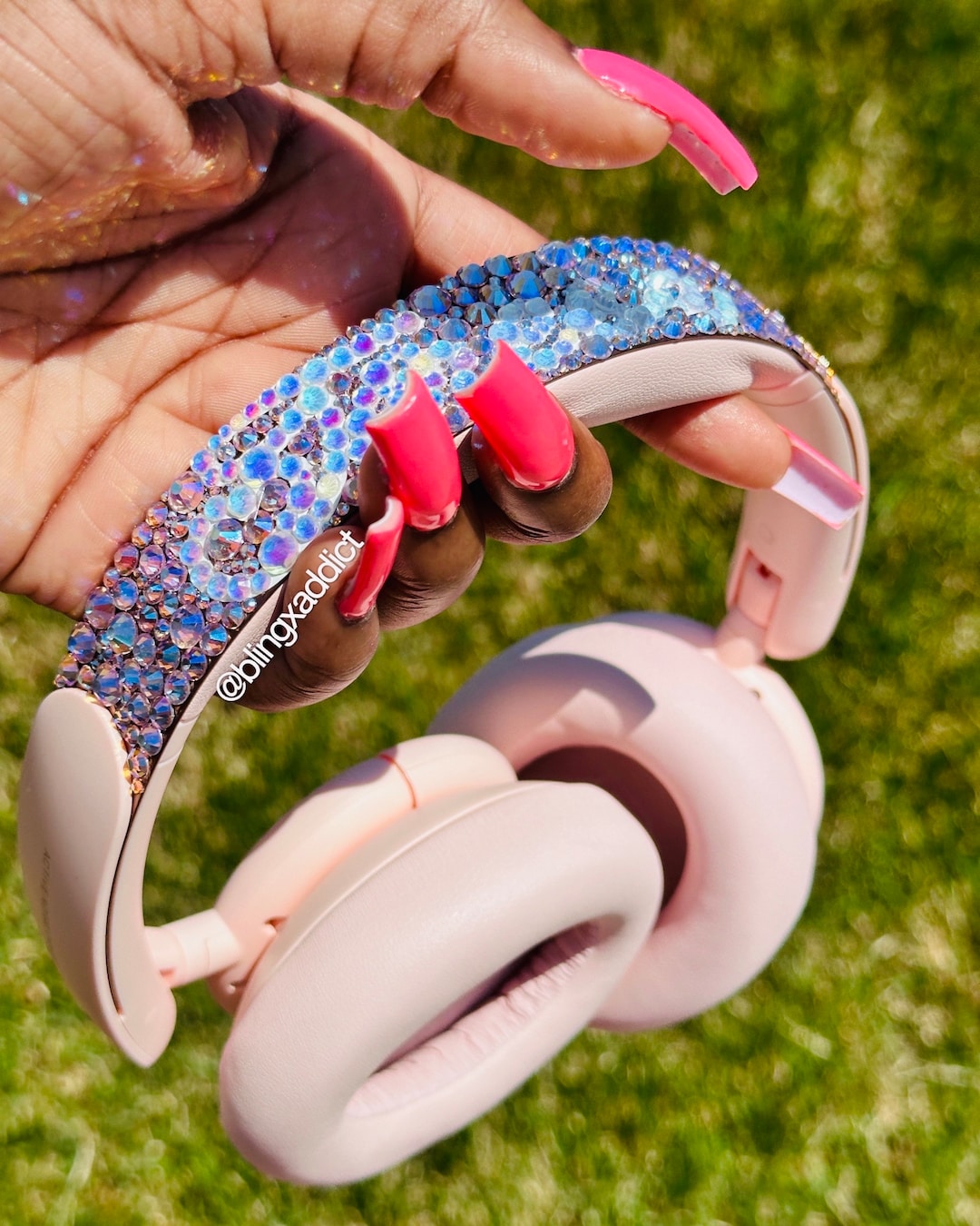 Custom Crystal Bling Personalized Active Noise Cancelling Bluetooth ...