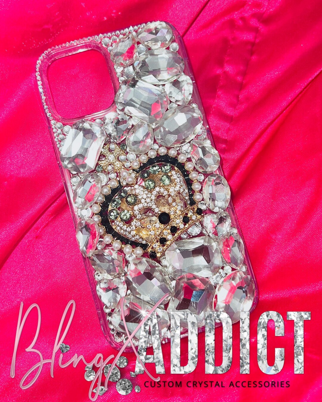 Design: Queen of Bling Crystal Gem Case - Etsy