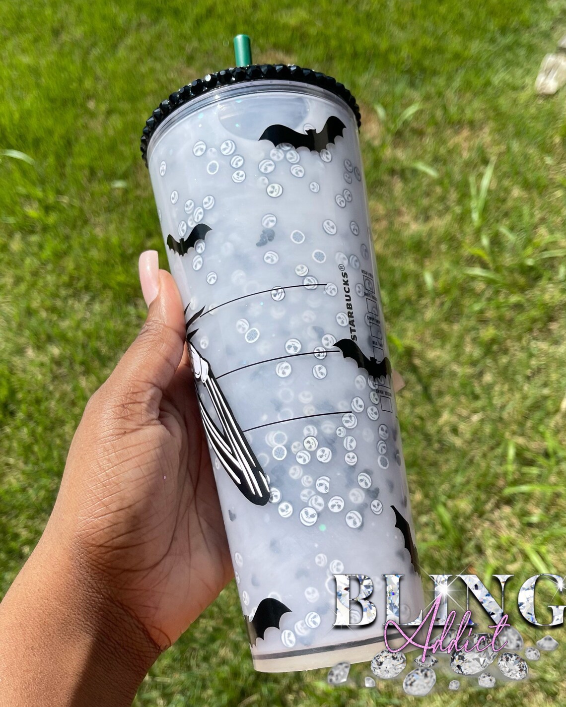 Halloween Bae Customized Spooky Snow Globe Starbucks Tumbler | Etsy