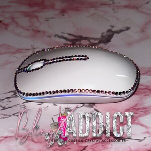 Swarovski Color Changing Wireless Mouse Portable Apple Mac Microsoft ...