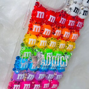 Rainbow M&M Crystal Candy Phone Case - Etsy