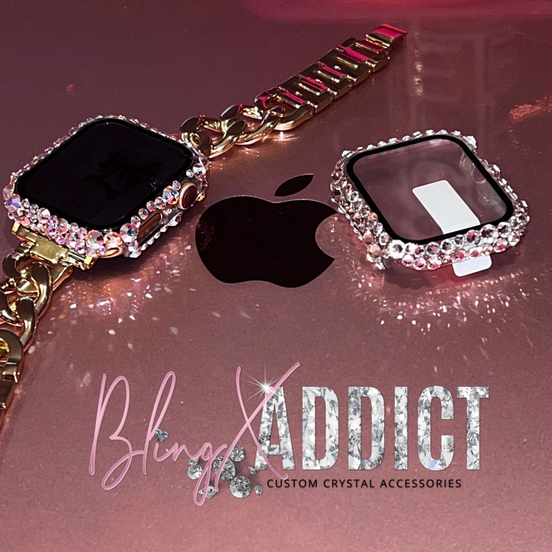 Custom Crystal Swarovski Apple Watch Cases - Etsy