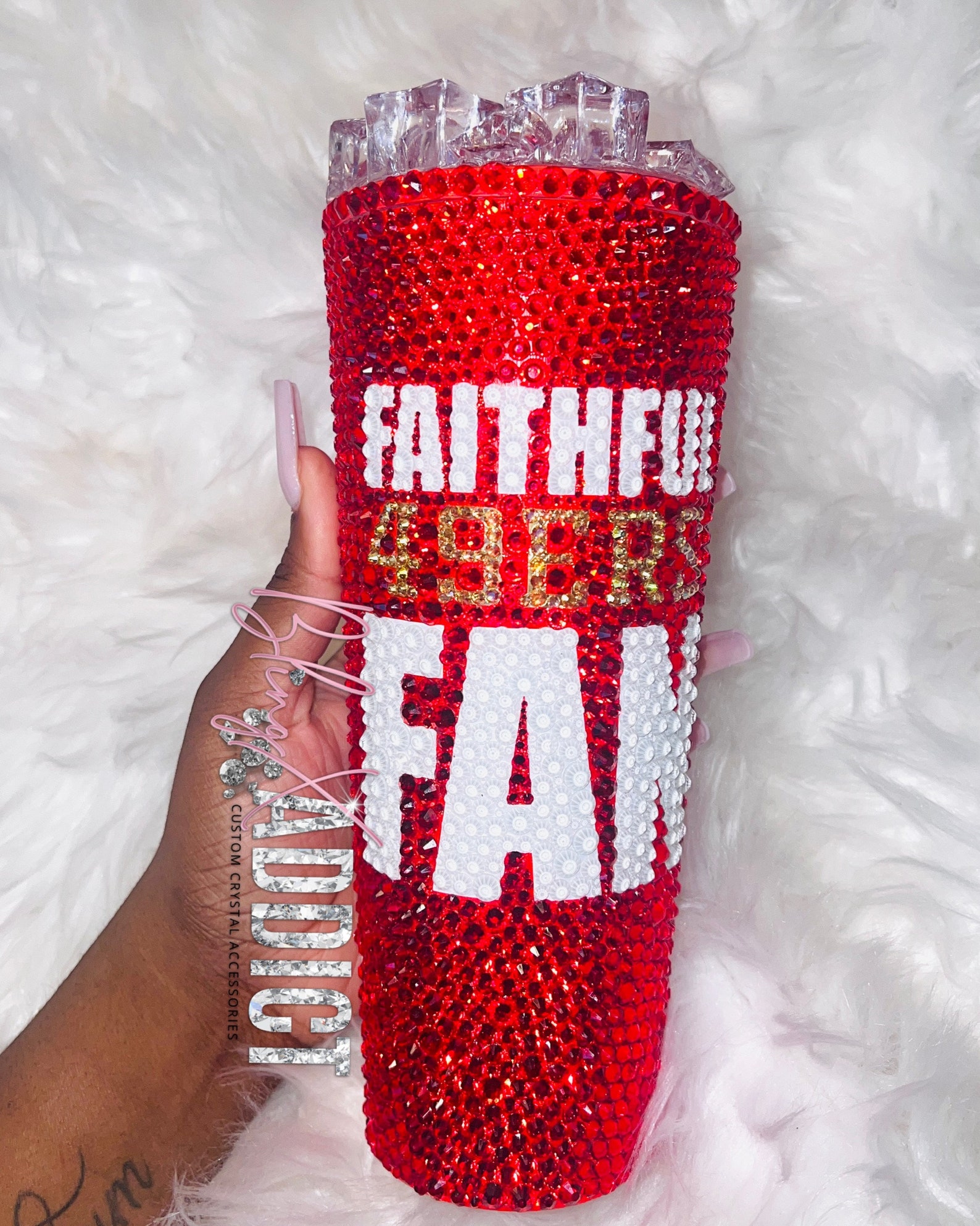 Rep Your Team NFL Crystal Bling Starbucks Cup - Etsy