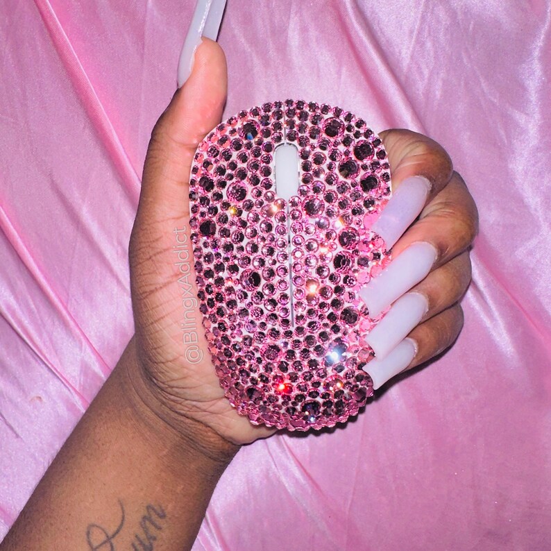 Swarovski Color Changing Wireless Mouse Portable Apple Mac Microsoft ...