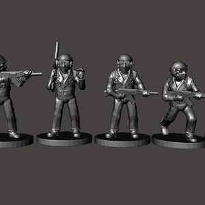 Cops for Gaslands, Dark Future, Car Wars | 20mm Miniatures - Etsy