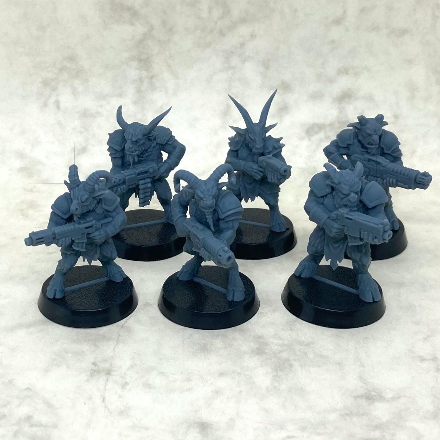 Space Beastmen With Rifles | 28mm Miniatures - Etsy