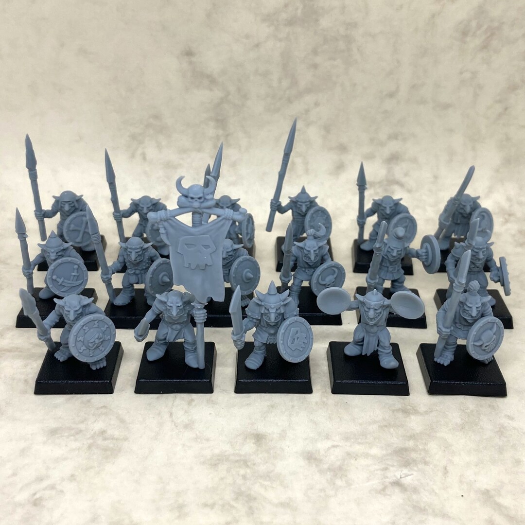 Goblins With Spears | 28mm Miniatures - Etsy