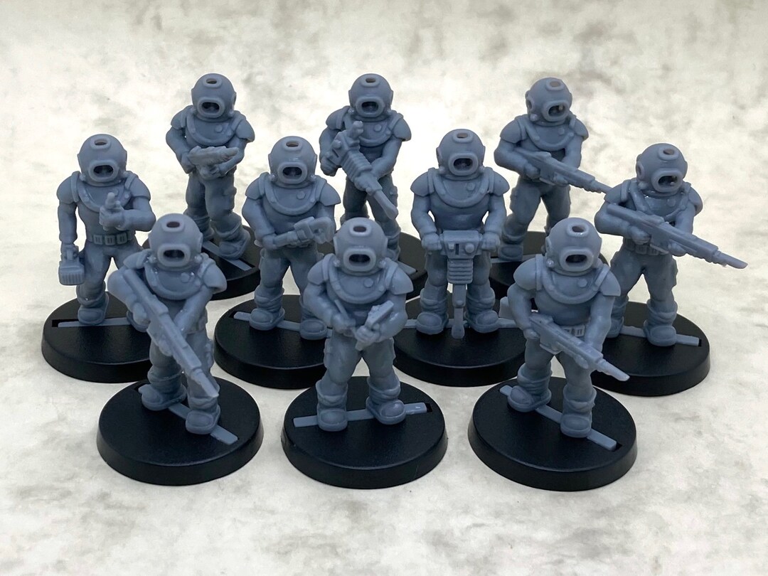 Space Miners 28mm Miniatures - Etsy