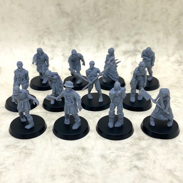 28mm Zombie Miniatures - Etsy