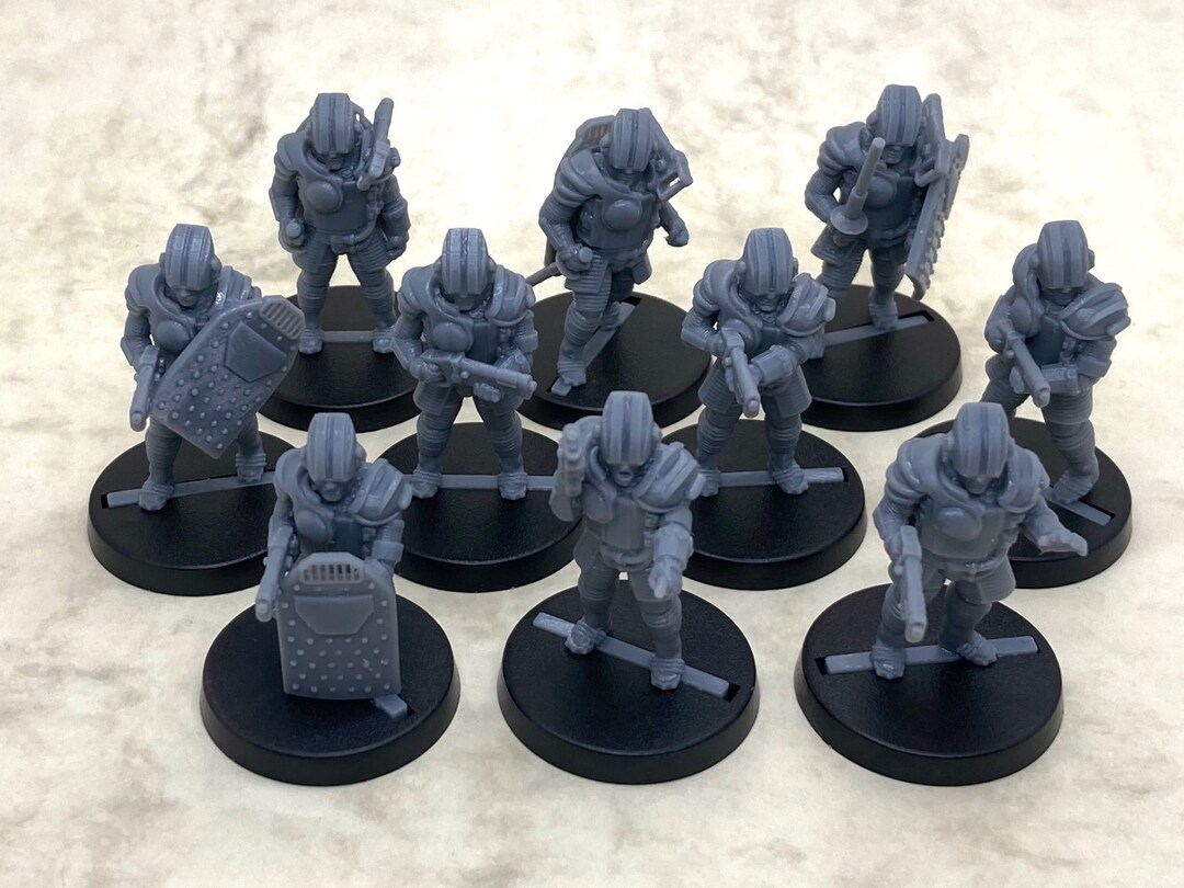 Federated Territories Police Force | 28mm Miniatures - Etsy