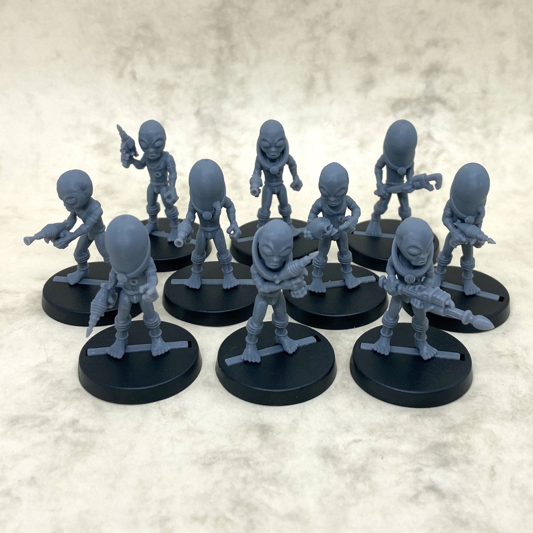 Grey Aliens | 28mm Miniatures - Etsy