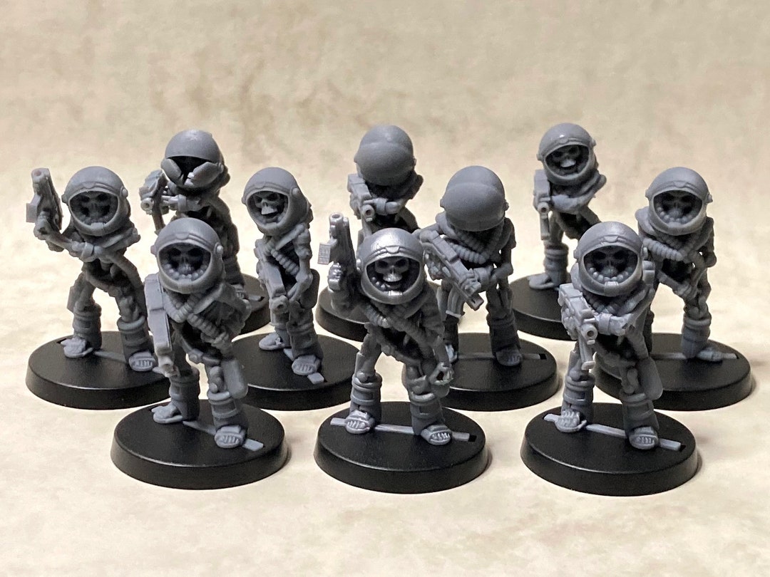 Space Skeletons With Guns | 28mm Miniatures - Etsy