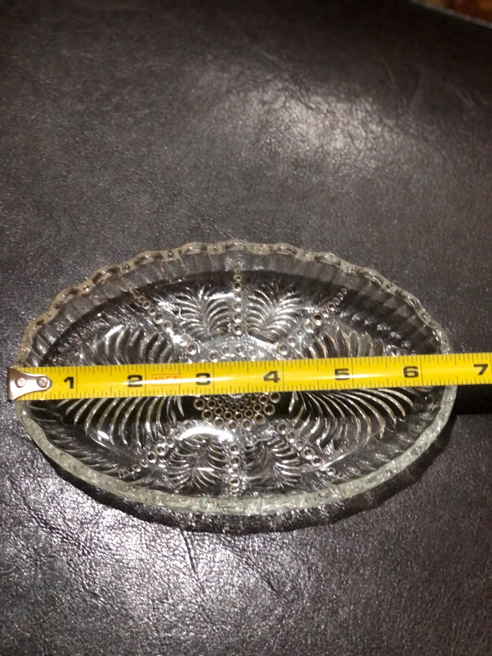 Vintage Crystal Cut Glass Relish Dish, 5.5” Small Dish, Decorative, for ...