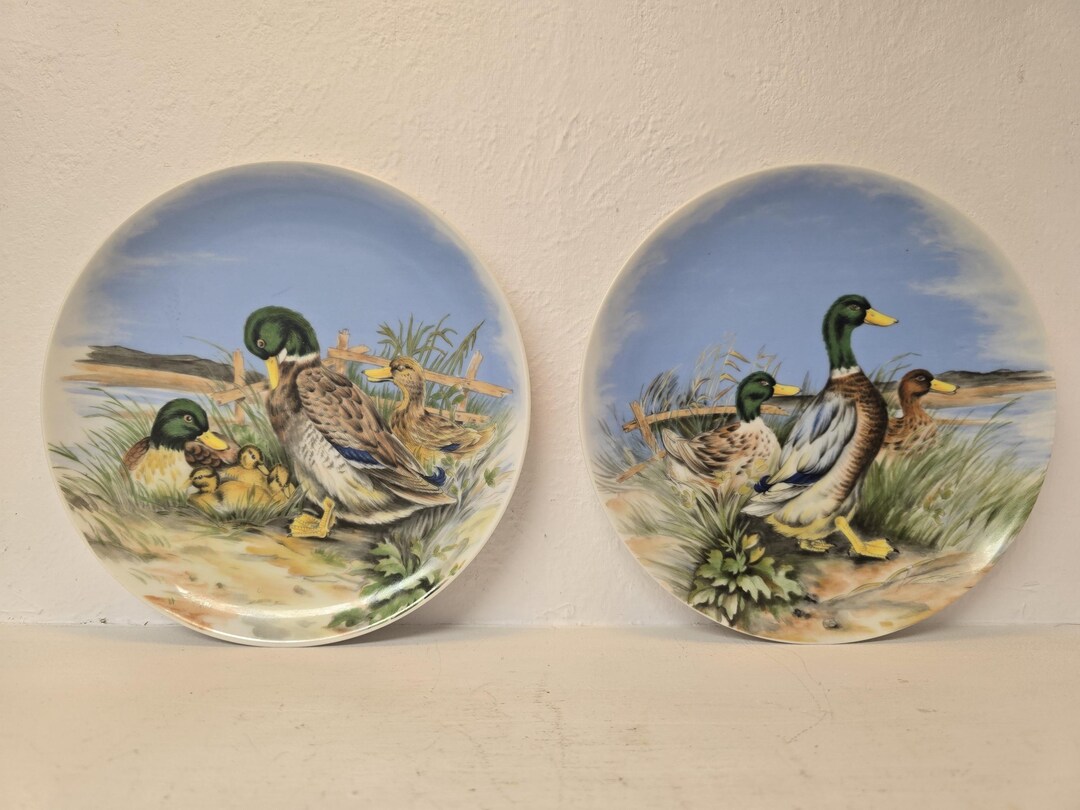 Set of 2 Vintage Collectible Plates With Ducks Made in Japan ...