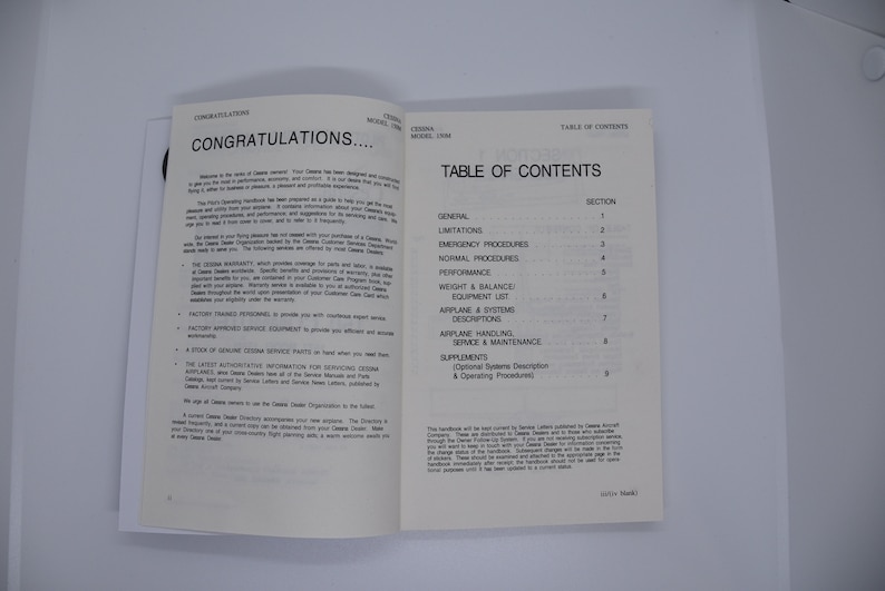 Cessna 150 Pilot Operating Handbook (145 Pages) - Etsy