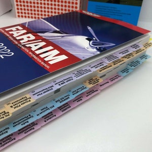 2 in 1:2024 Pre-tabbed ASA FAR AIM Book & Poh Plastic Tabs ...